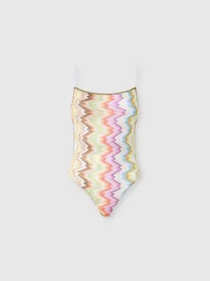 Missoni Printed One-piece Swimsuit With Open Back - Multicoloured