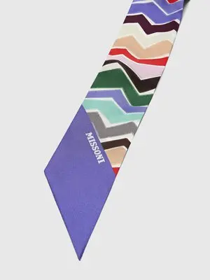 Missoni Silk Scarf With Irregular Zig Zag Pattern