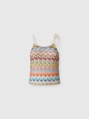 Missoni Viscose Lamé Top With Thin Straps