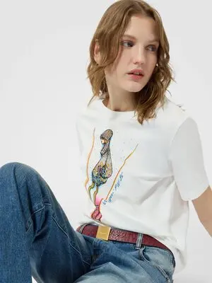 Missoni Printed Cotton Jersey Crewneck T-shirt