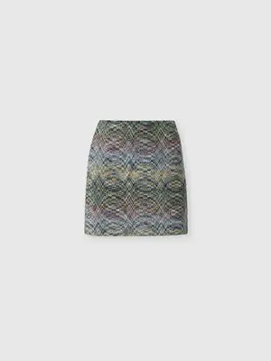 Missoni Viscose Lamé Mini Skirt
