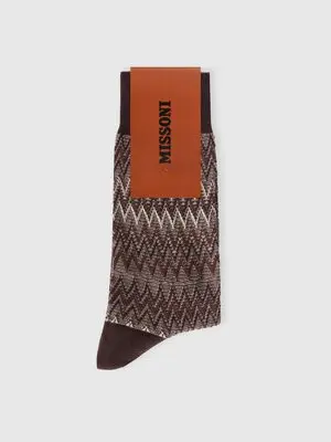 Missoni Mid-length Cotton-blend Zigzag Socks