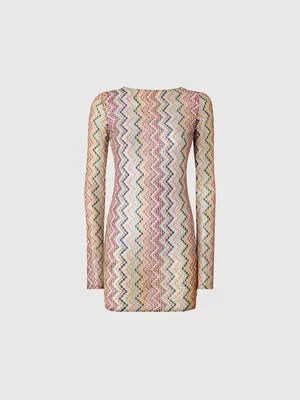 Missoni Long-sleeved T-shirt With Irregular Zig Zag Print - Multicoloured