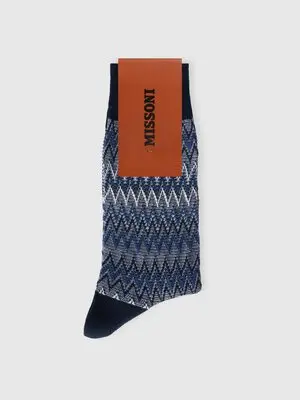 Missoni Mid-length Cotton-blend Zigzag Socks