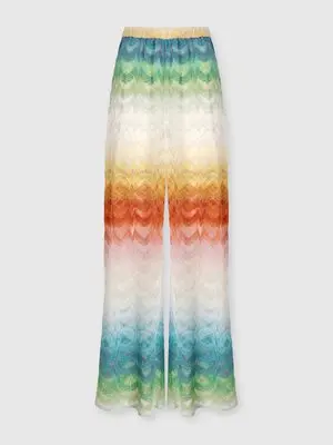 Missoni Cover-up Trousers In Shaded Lamé Viscose - Multicoloured