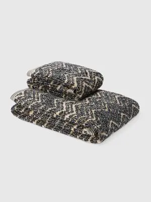 Missoni 2-piece Azul Bath Towel Set In Cotton Terry - Brown