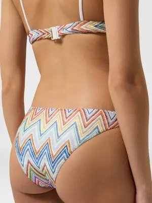 Missoni Zig Zag Printed Fabric Bikini With Balconette Top
