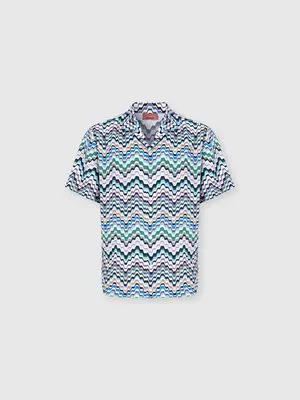 Missoni Short-sleeve Viscose Bowling Shirt - Multicoloured