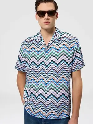 Missoni Short-sleeve Viscose Bowling Shirt