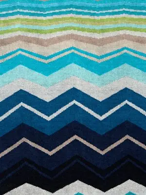 Missoni Hugo Beach Towel 100x180 - Turquoise Multicoloured