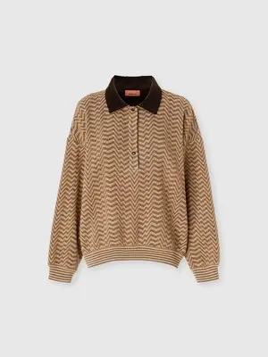 Missoni Chevron Polo Sweater