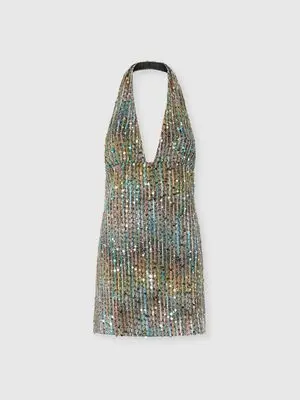 Missoni Mini Dress With Open Back And Sequin Appliqu