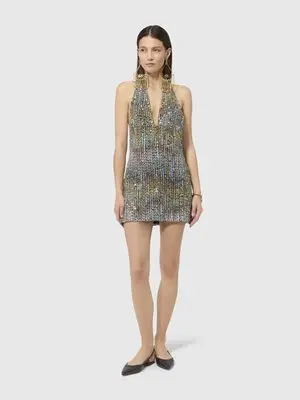 Missoni Mini Dress With Open Back And Sequin Appliqu
