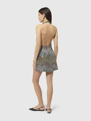 Missoni Mini Dress With Open Back And Sequin Appliqu