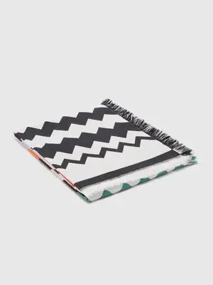 Missoni Best Fouta Bath Towel 140x180 Cm Zig Zag In Cotton - Multicoloured