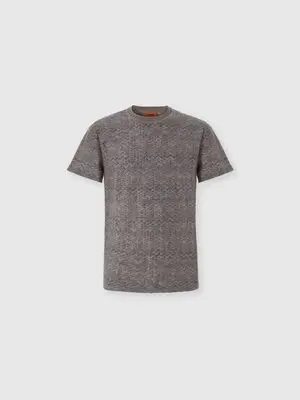 Missoni Cashmere And Viscose Knit Crewneck T-shirt - Multicoloured