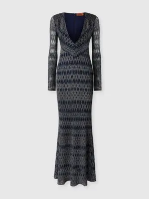 Missoni 3d Diamond Mixed Viscose Gown