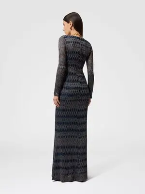 Missoni 3d Diamond Mixed Viscose Gown