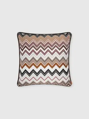 Missoni Pantelleria Cotton-blend Cushion 45x45 Cm - Brown Multicoloured