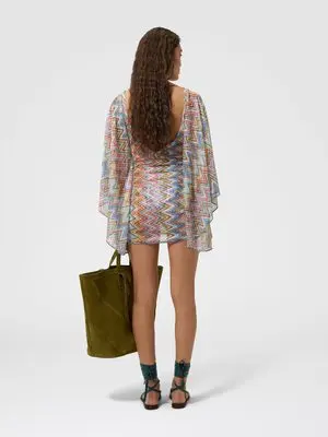 Missoni Short Cover-up Caftan With Batwing Sleeves
