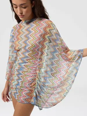 Missoni Short Cover-up Caftan With Batwing Sleeves