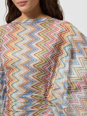 Missoni Short Cover-up Caftan With Batwing Sleeves