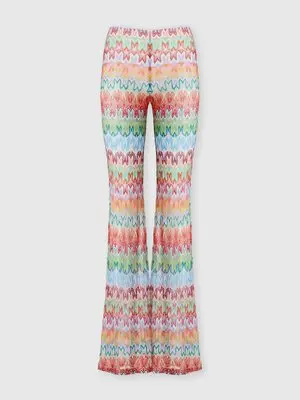 Missoni Flared Trousers In Floral-pattern Viscose