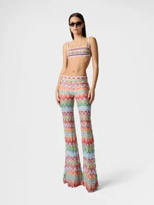 Missoni Flared Trousers In Floral-pattern Viscose