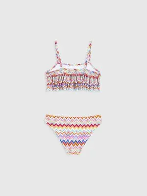 Missoni Bandeau Bikini With Zig Zag Print