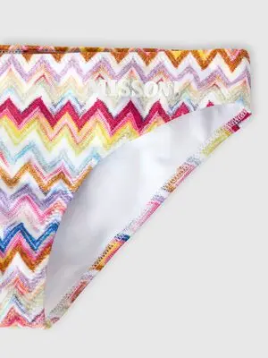 Missoni Bandeau Bikini With Zig Zag Print