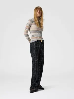 Missoni S Tailored Check And Wave Pattern Trousers