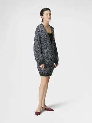 Missoni Oversized Cardigan In An Animal-print Jacquard Knit - Multicoloured