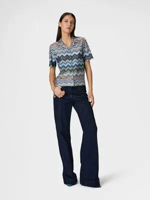 Missoni Snake-pattern Viscose Bowling Shirt