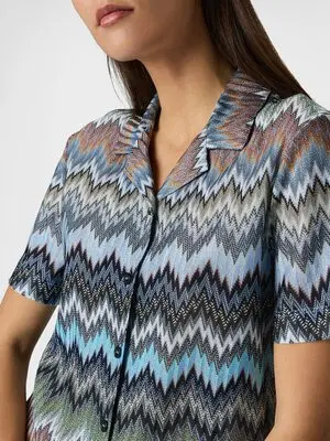 Missoni Snake-pattern Viscose Bowling Shirt