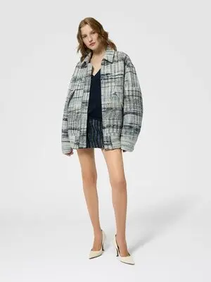 Missoni Oversized Wool-blend Check Bomber - Multicoloured