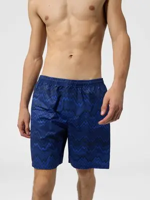 Missoni Long Swim Shorts With Zig Zag Print