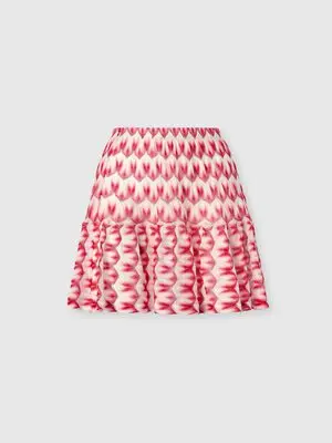 Missoni Mini Skirt In Floral-pattern Viscose