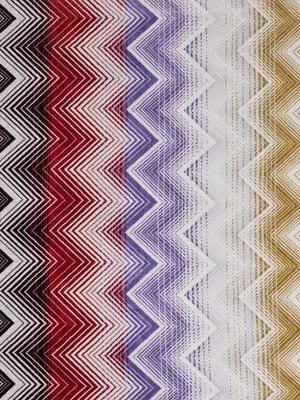 Missoni Marea Bath Mat 100% Cotton With Chevron Pattern 70x160 Cm 1000 Gr/m