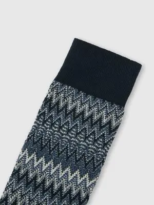 Missoni Zig Zag Cotton-blend Ankle Socks