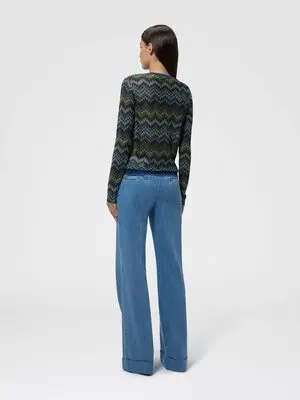 Missoni Viscose Sweater With Snake Motif - Multicoloured