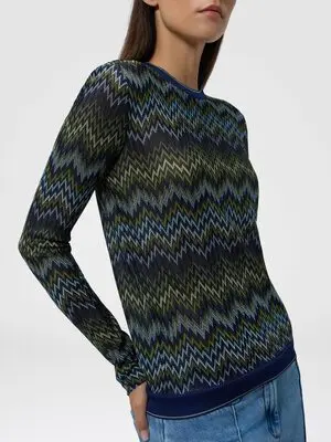 Missoni Viscose Sweater With Snake Motif - Multicoloured
