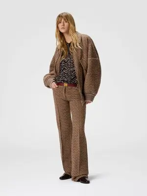 Missoni Bomber Jacket With Irregular Chevron Pattern