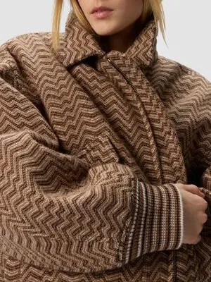 Missoni Bomber Jacket With Irregular Chevron Pattern