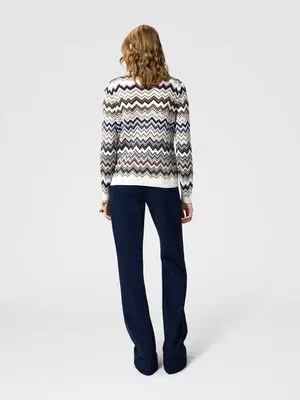 Missoni Zig Zag Wool And Viscose Turtleneck Sweater