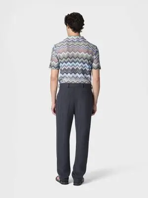 Missoni Classic Cotton And Viscose Zigzag Trousers