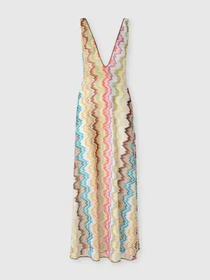 Missoni Long Cover-up With Deep V-neckline - Multicoloured