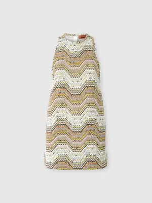 Missoni Sleeveless Mini Dress In Wool Blend