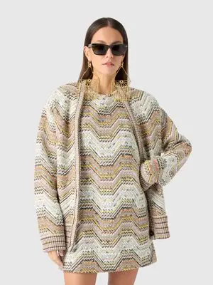 Missoni Sleeveless Mini Dress In Wool Blend
