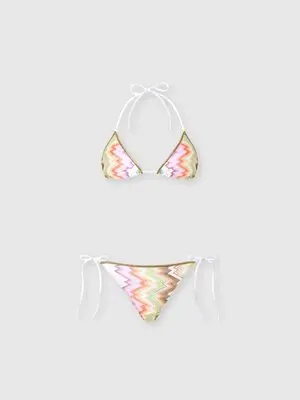 Missoni Bikini With Zig Zag Print - Multicoloured