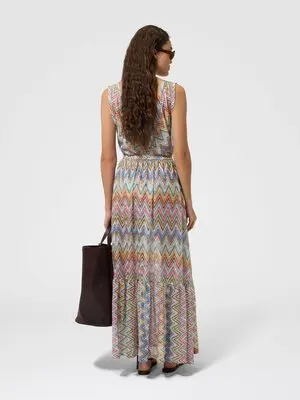 Missoni Long Zig Zag Tulle Cover-up Dress